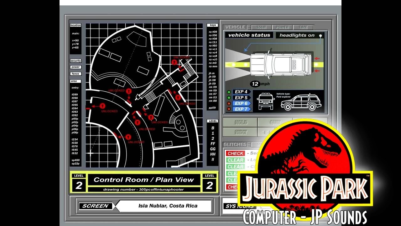 InGen Computer | Jurassic Park | Sounds | Movie | - YouTube