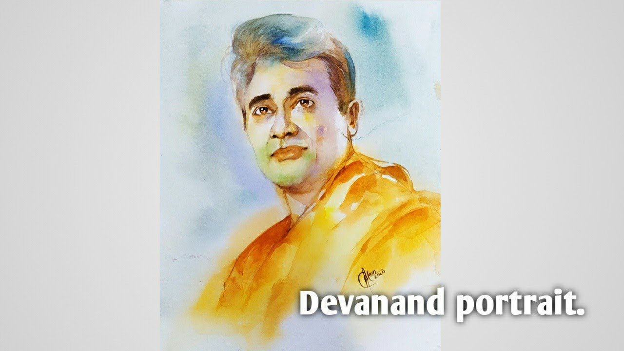 Devanand Portrait Painting | Devanand painting| Actor devanand| # ...