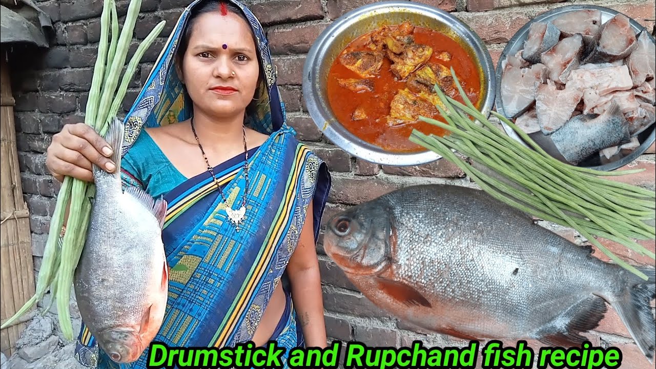 How to cook Rupchand fish recipe , Village life catching fish , fish ...