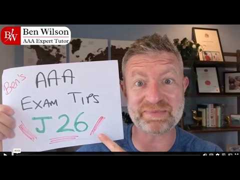 ACCA AAA Exam Tips - J26