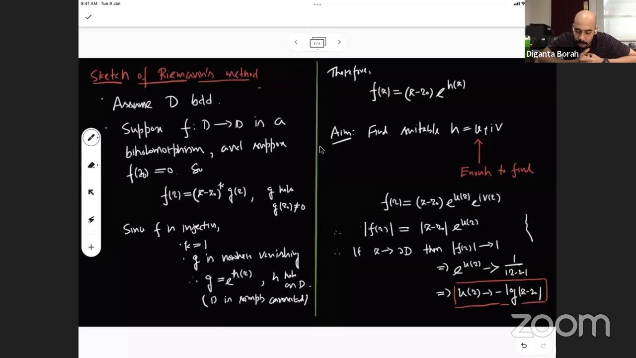 The Riemann Mapping Theorem via the Dirichlet problem | Prof. Diganta ...