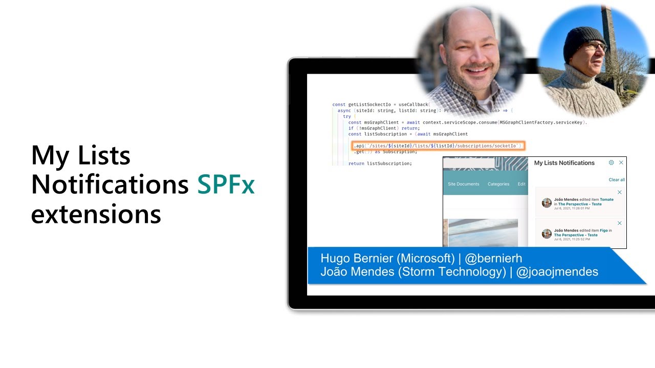 My Lists Notifications SPFx extensions - YouTube