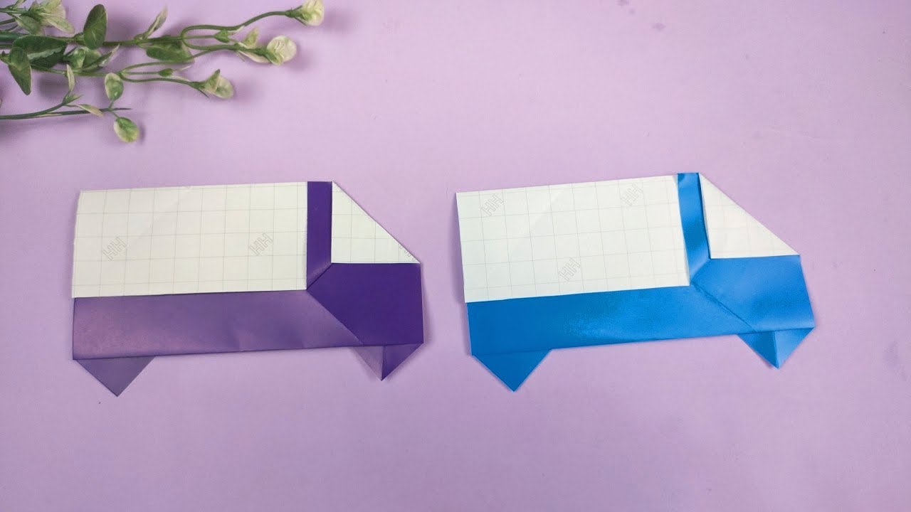Truck Folding From Paper | DIY Komorebi - YouTube