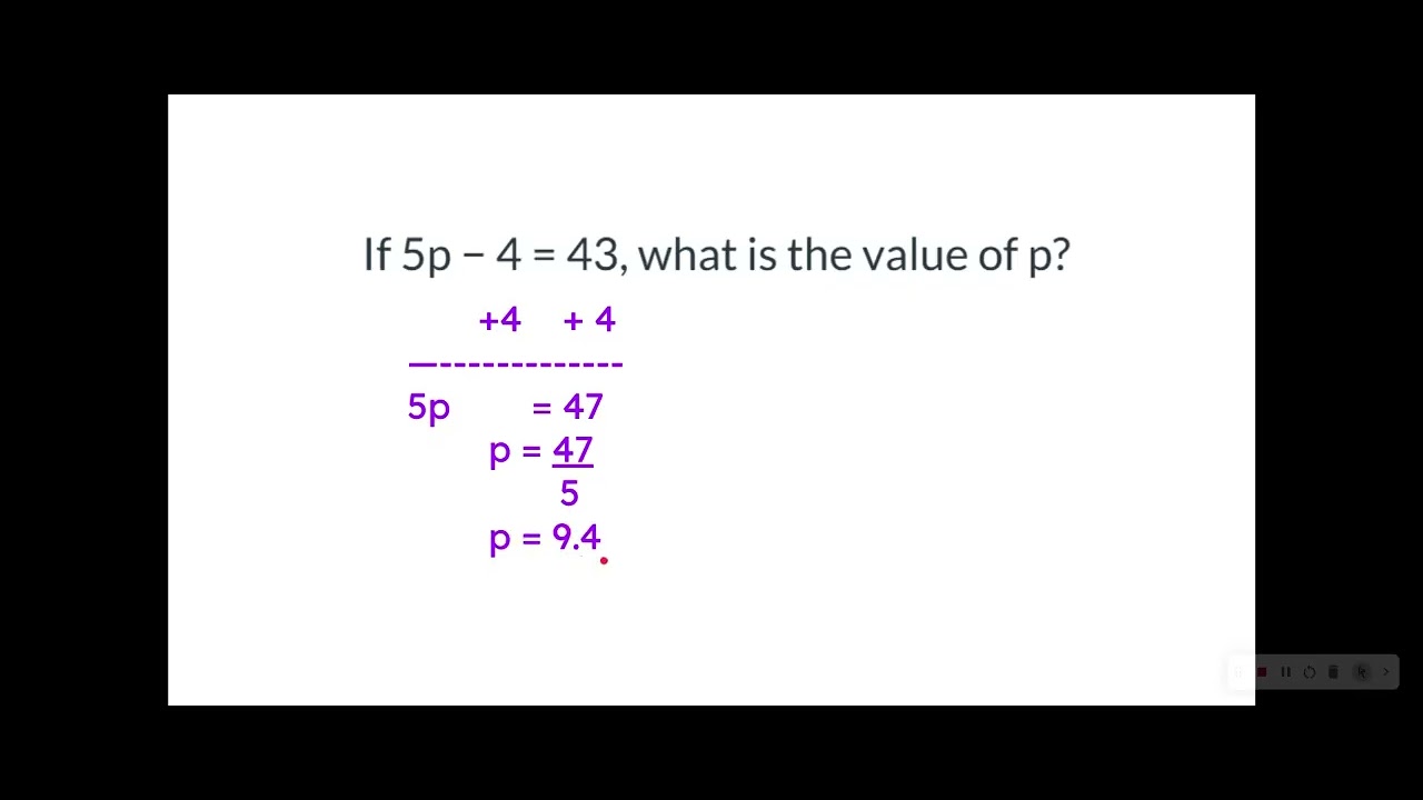 TSIA Math Prep Videos : Multi-Step Equations - YouTube