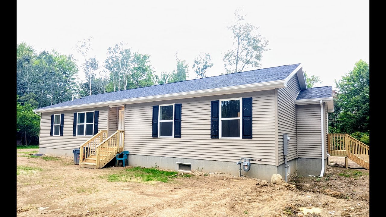 Custom! Ranch Modular Home on Full Basement (PART 1) - YouTube