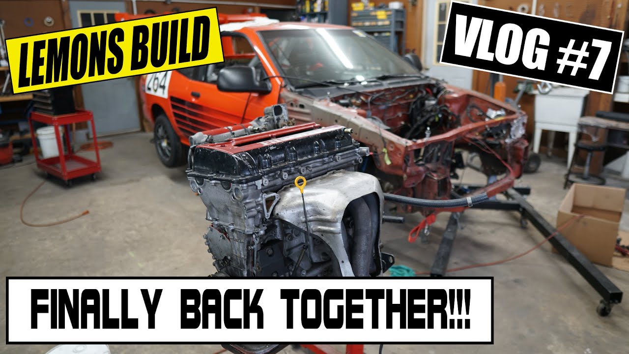 24 Hours of Lemons Build - The Engine is Back Together - Vlog #7 - YouTube