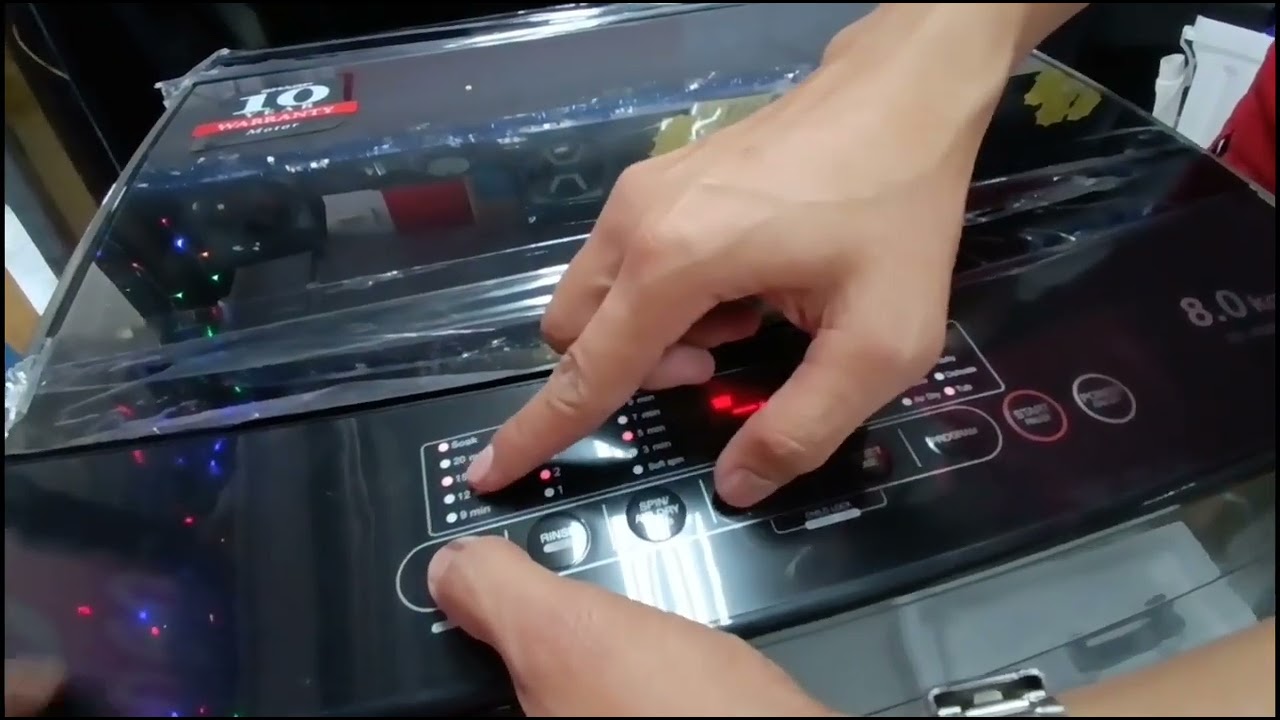 Paano naman gamitin ang Automatic Washing Machine 8.0g Sharp | Ito naman instruction nila - YouTube