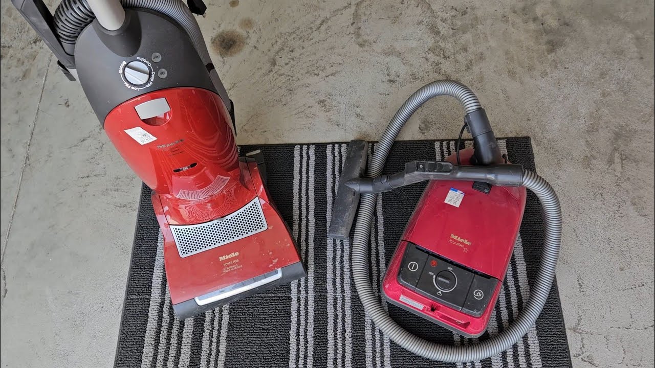 Miele Red Star Canister Vacuum & Dynamic U1 Salsa PowerLine Upright ...