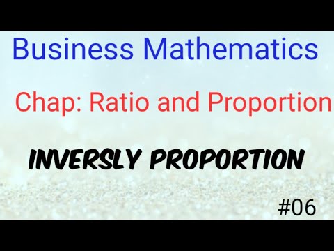 business math 1st year commerce ratio and proportion | business math i ...