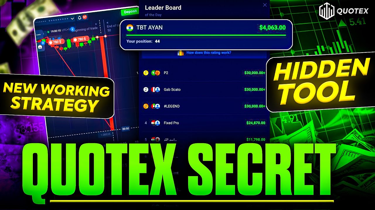Quotex Secret Tool | New Working Startegy | $4,063$ Profit Made | THE ...