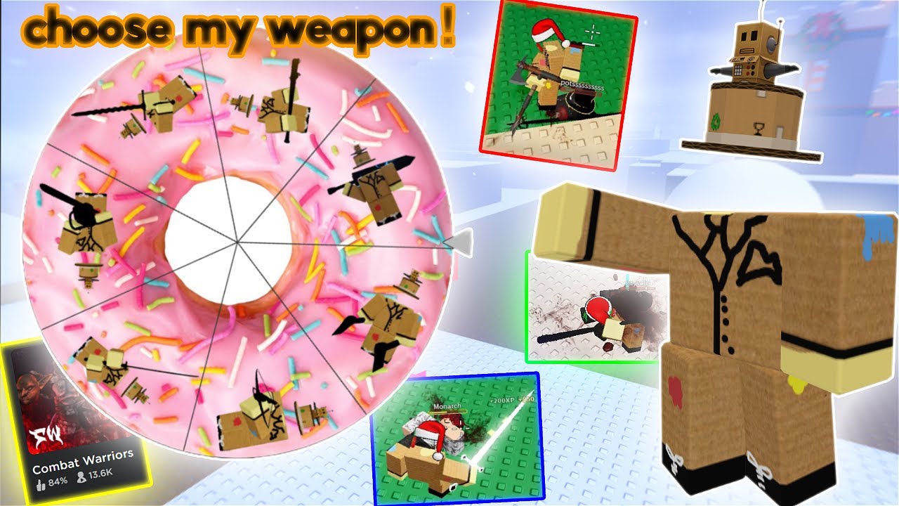 I let a WHEEL choose MY WEAPON in Combat Warriors | Roblox - YouTube