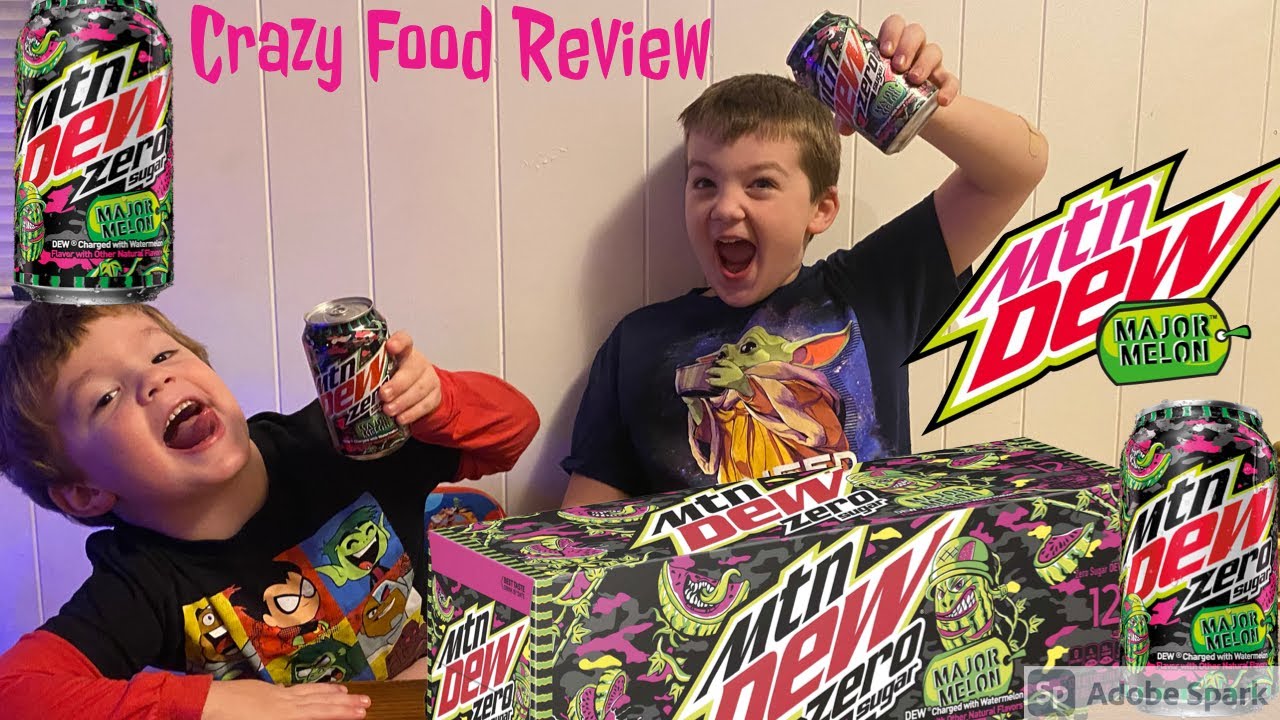 Mountain Dew Major Melon Zero Sugar - Zane and Owen Review - Watermelon ...