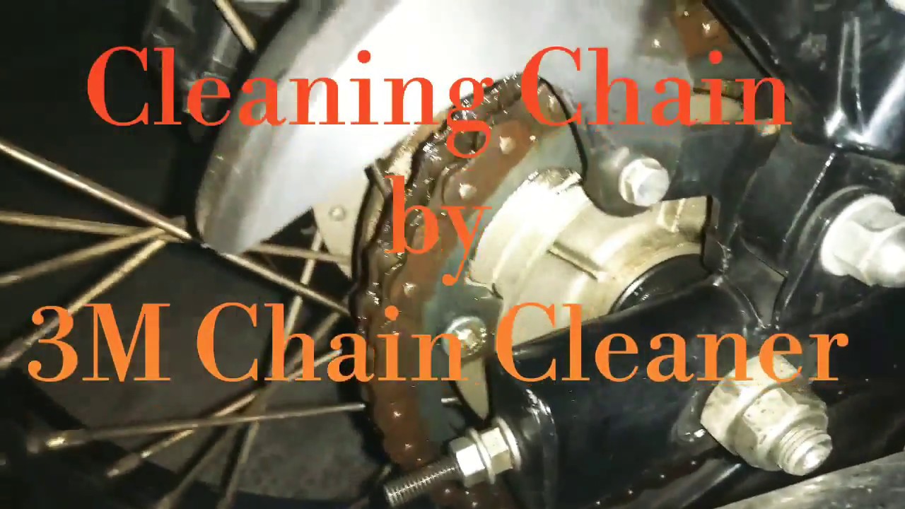 Chain Cleaning by 3M Chain Cleaner - YouTube