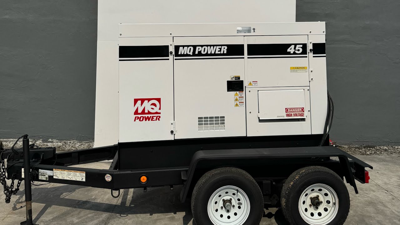 2015 - 45 kva Multiquip Whisperwatt diesel generator load bank tested ...