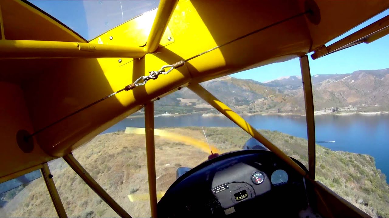 Flying a Piper Cub - YouTube