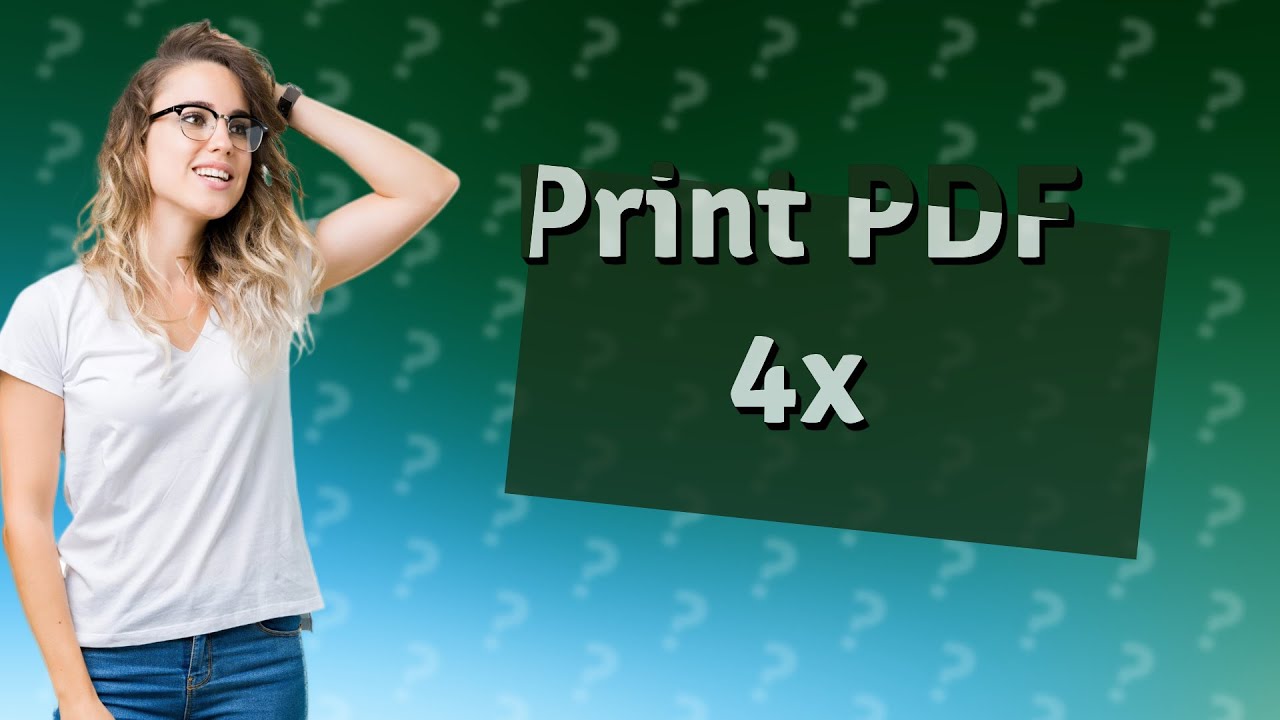 How do you print a PDF 4 per page? - YouTube