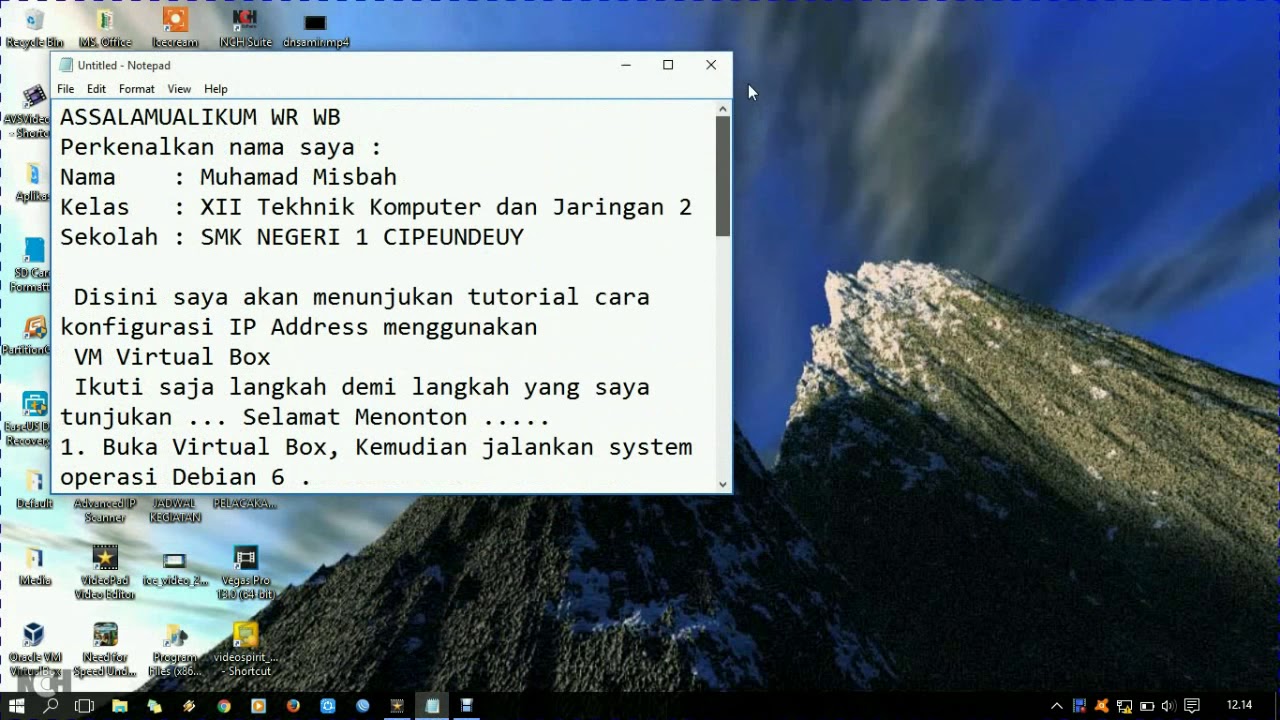 Langkah Konfigurasi IP Address - YouTube