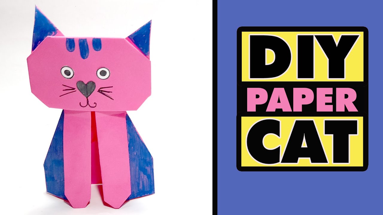 DIY Origami Cat Paper Crafts | How To Make A Paper Cat | Paper CAT ...