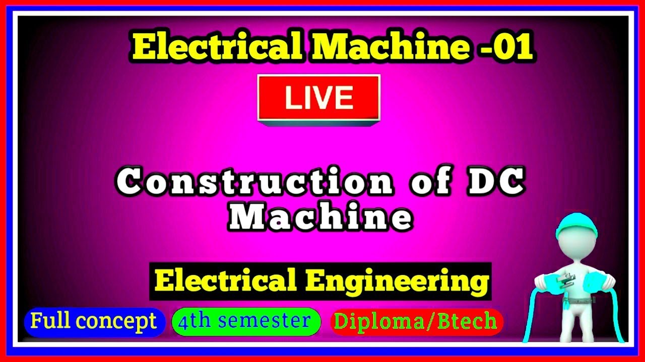 07.50 PM - Construction of DC Machine and Its Components |Part-2 ...