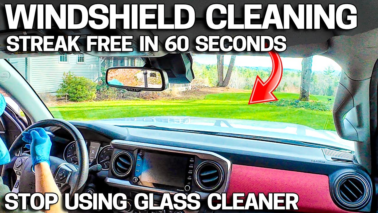 A Ridiculously Easy Way to Clean the INSIDE of Your Windshield (NO Haze ...