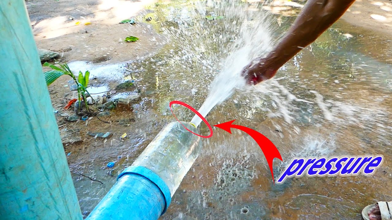Amazing Idea he fix PVC pipe low pressure by using plastic bottle # ...