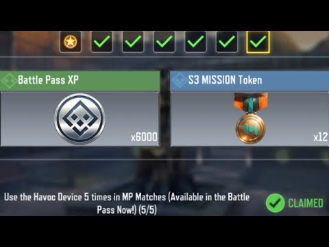 Call of Duty Mobile Use the Havoc Device 5 times in MP Matches Task ...