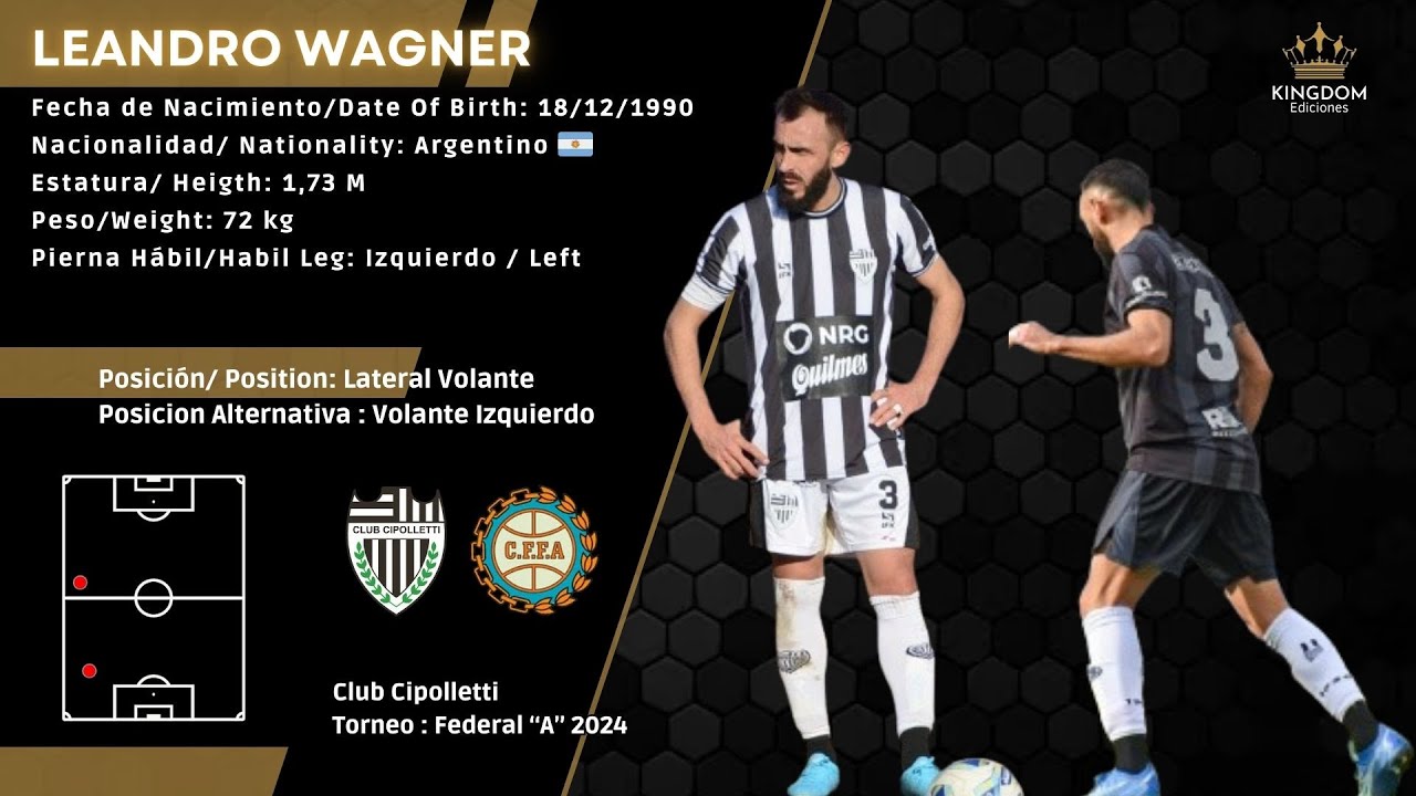 Leandro Wagner // Lateral - Volante Izquierdo 2024 - YouTube
