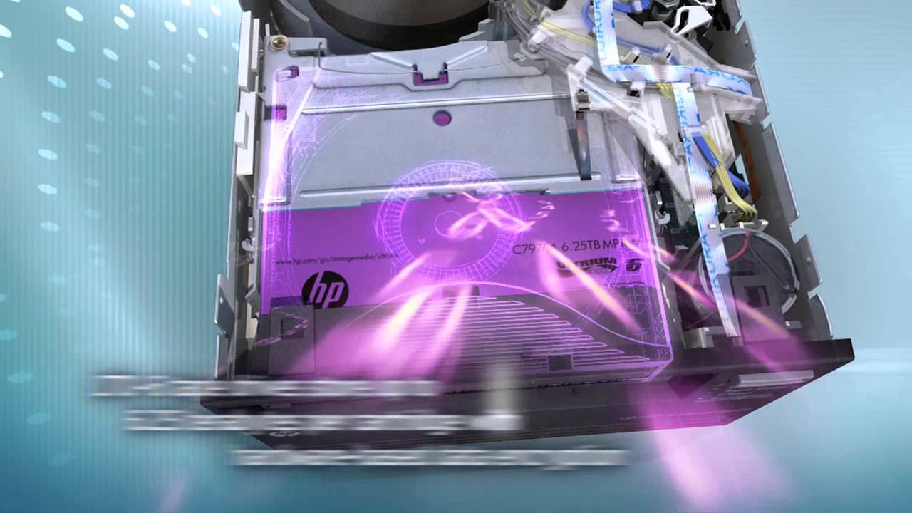 HP ESL G3 Tape Library with LTO 6 - YouTube