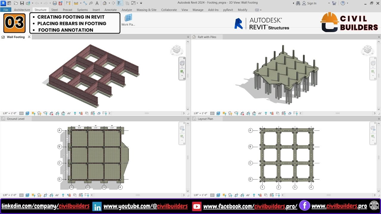 Master Revit : The Ultimate Guide to Footing Types, Reinforcement, and ...