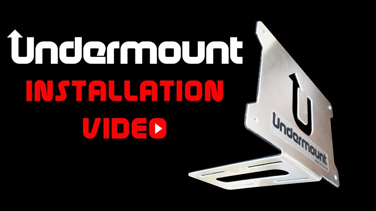 Undermount License Plate Bracket Installation - YouTube