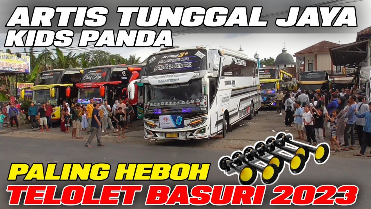 Mobil Bus Telolet Basuri Bus Tunggal Jaya KIDS PANDA Telolet Paling ...