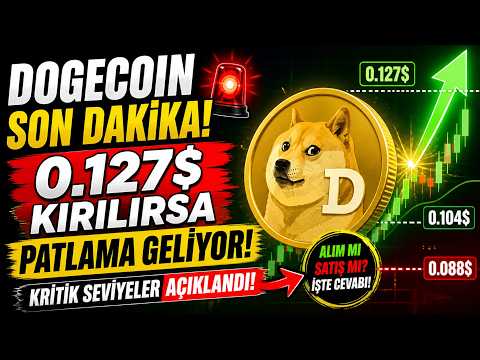 Dogecoin Son Dakika! 🚨 0.127$ Kırılırsa Patlama Geliyor! Kritik Seviyeler Açıklandı
