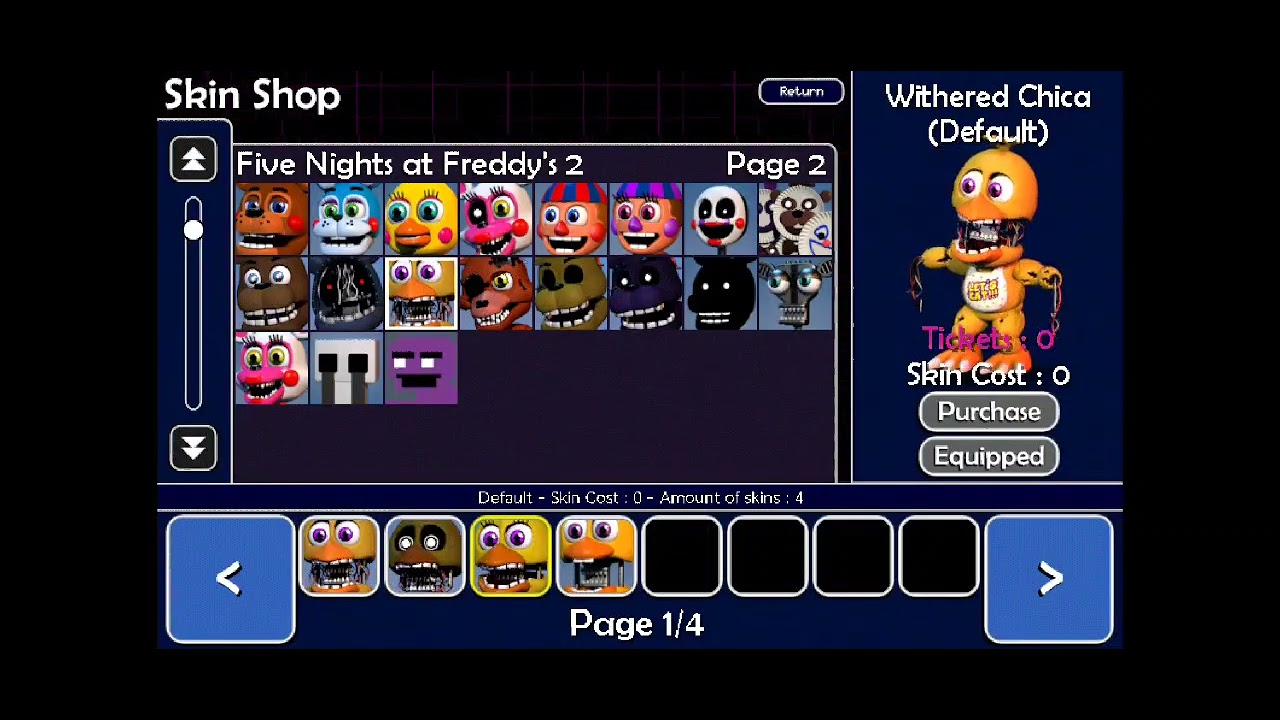 [FNAF WORLD REFRESHED MOBILE] ALL NEW SKINS IN 1.6.1 PATCH SHOWCASE ...