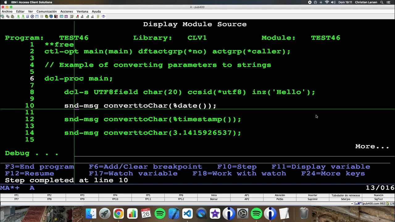 Coding In Rpg Ibm Ias400 Using Optionsconvert Youtube
