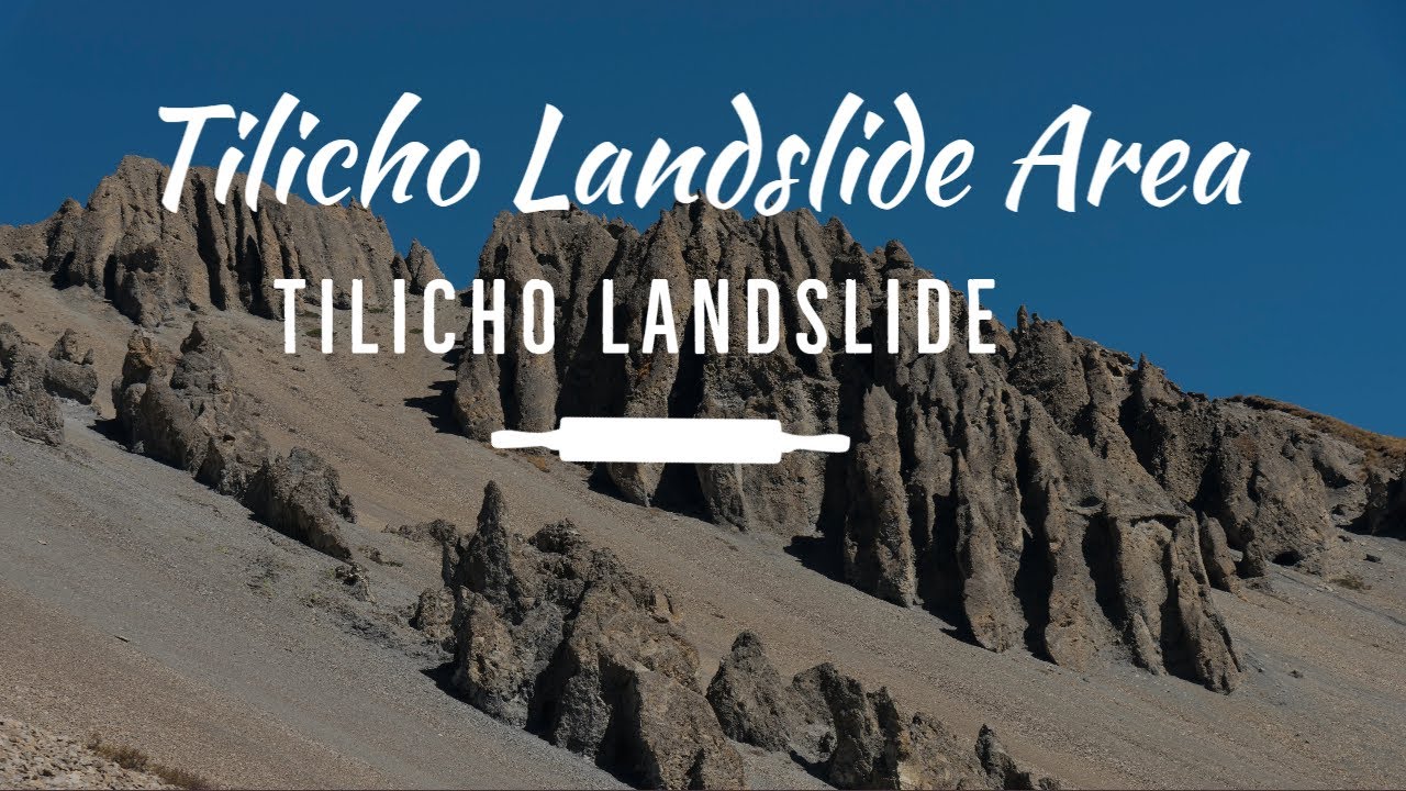 Tilicho Landslide Area | Tilicho landslide 22 minutes to cross | Solo ...