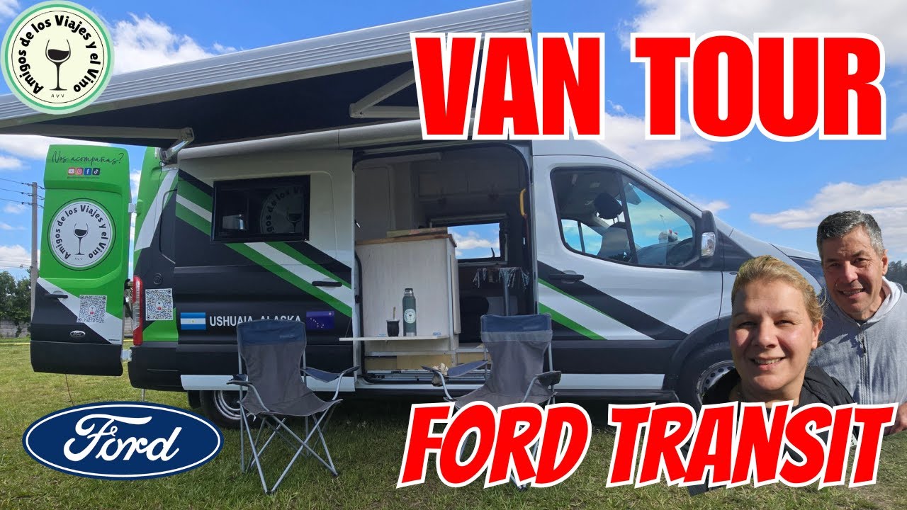 IMPERDIBLE!!! Van Tour Ford Transit L2 H2 2023 Mod. 350L - YouTube