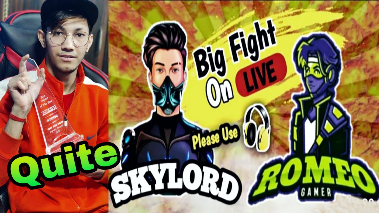 Skylord Vs Romeo Gamer Big Fight | Pahadi Gamer Quite E Sports | Romeo ...