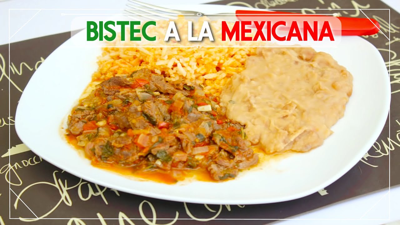 BISTEC A LA MEXICANA / BISTEC RANCHERO 😋 | Mirem Itziar - YouTube