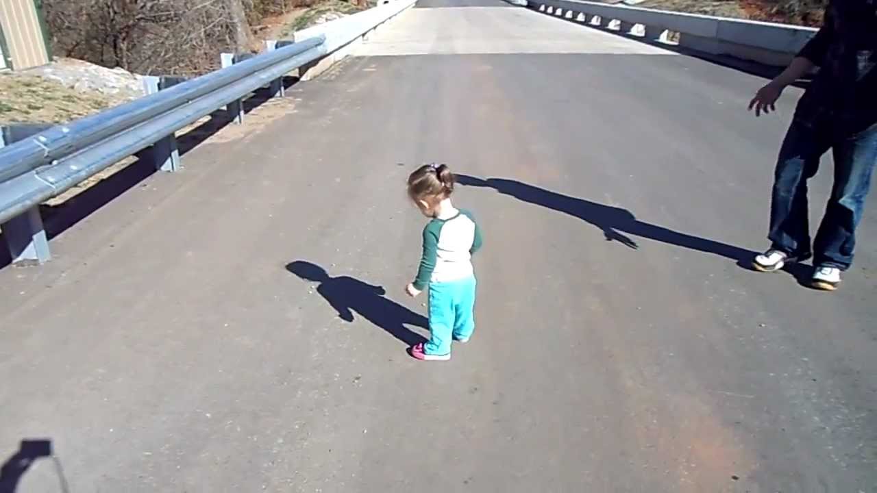 Baby scared of shadow - YouTube