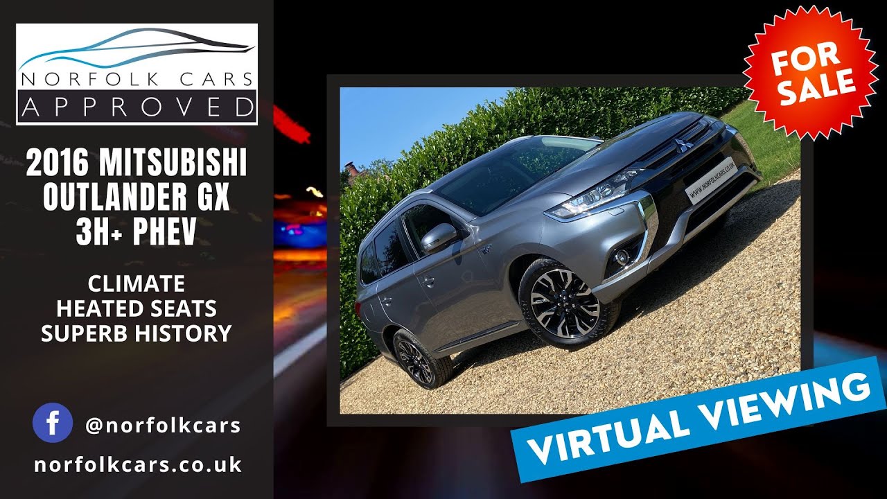 2016 Mitsubishi Outlander GX 3H+ PHEV Grey - YouTube
