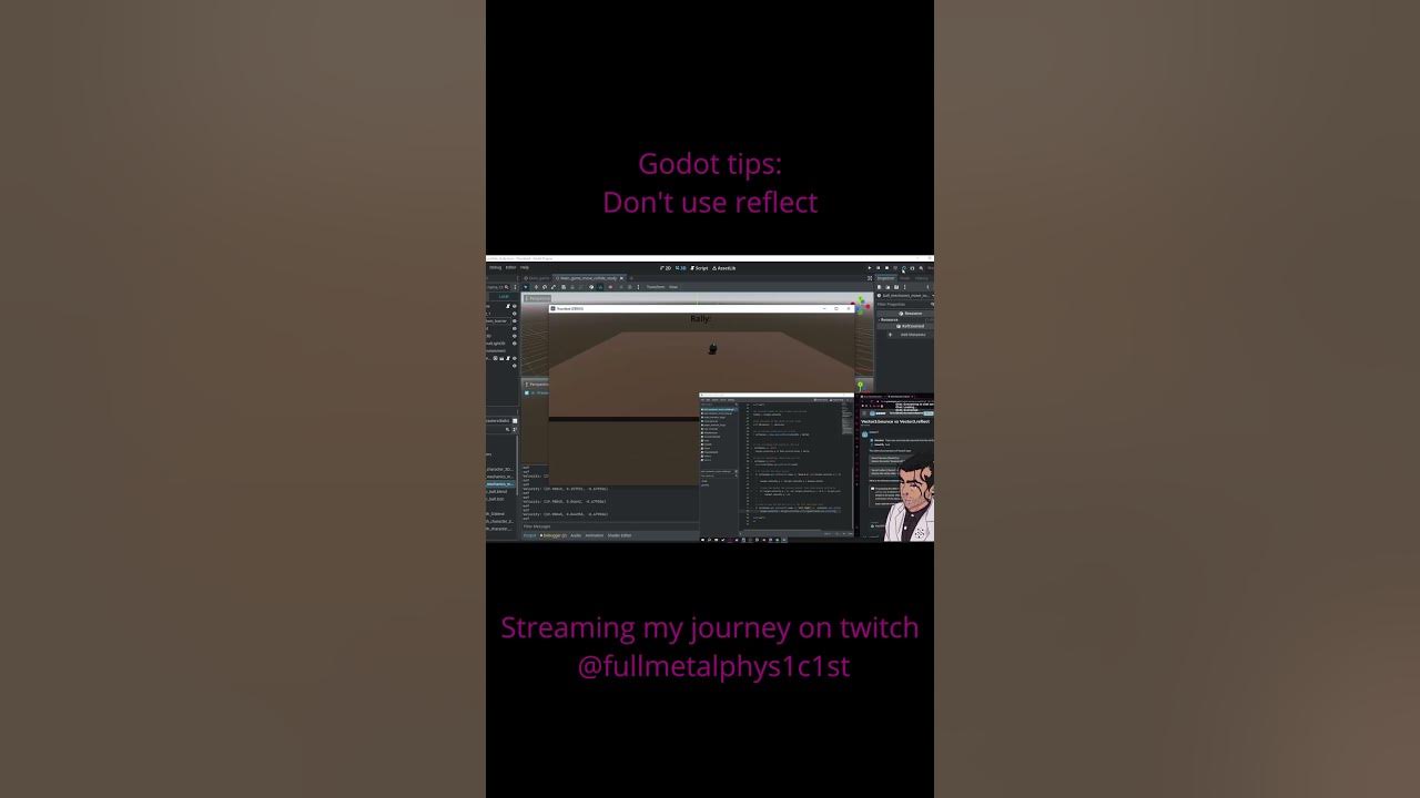 Trying out Godots reflect function, Dont use it #coding #gamedevjourney #godot - YouTube