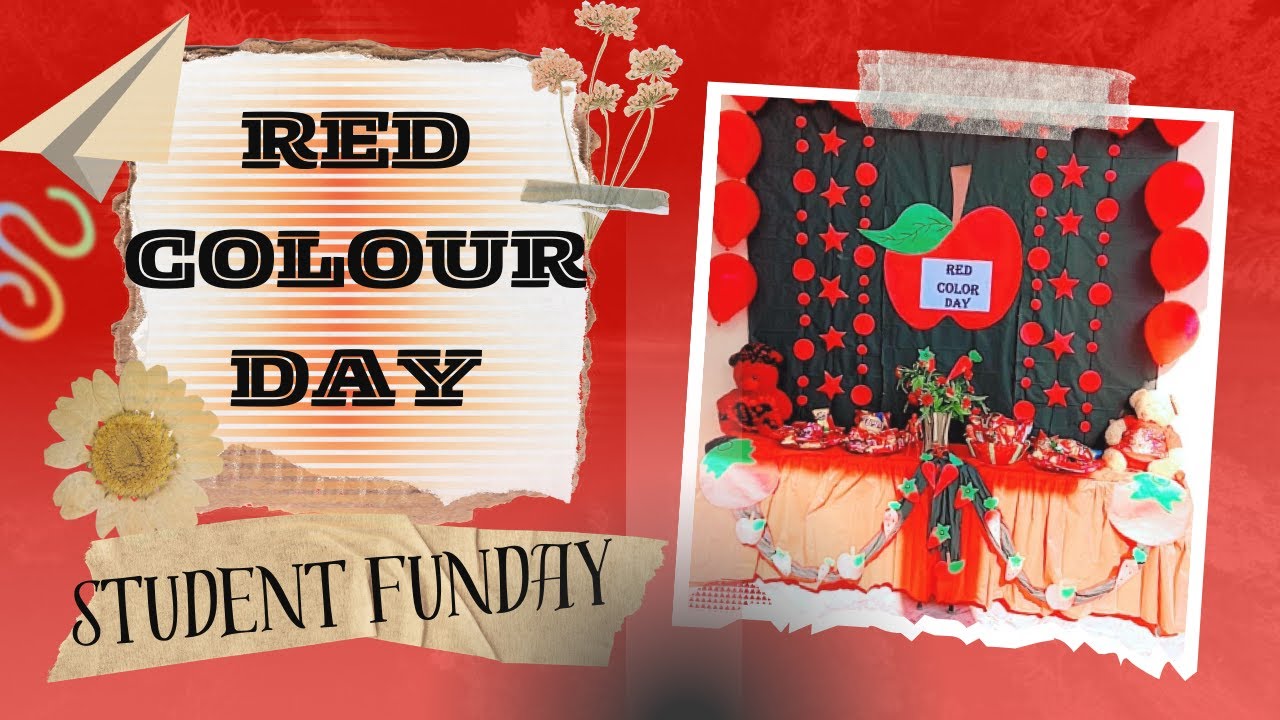 red colour day celebration| RED COLOUR DAY IDEAS - YouTube