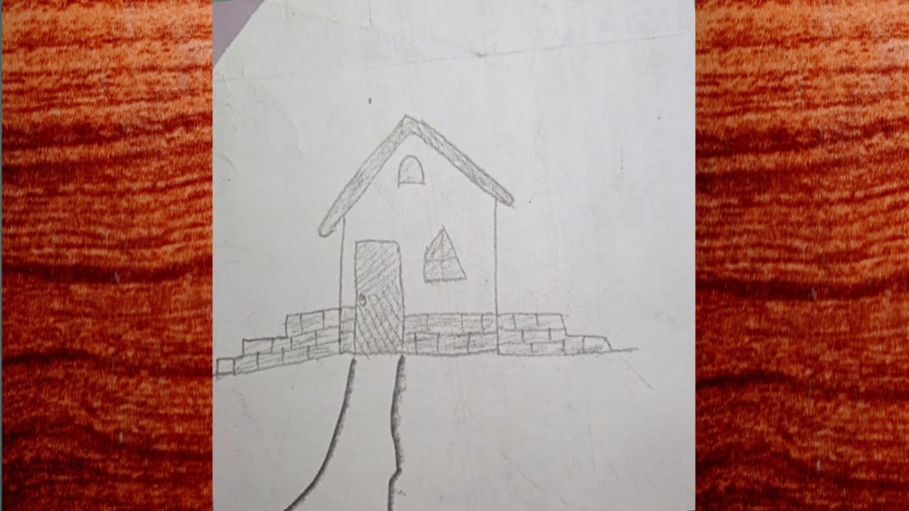 Beautiful drawing house scenes - YouTube