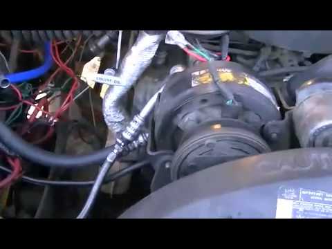 Car A/C Compressor Converted over for use as an air compressor Part 2 ...