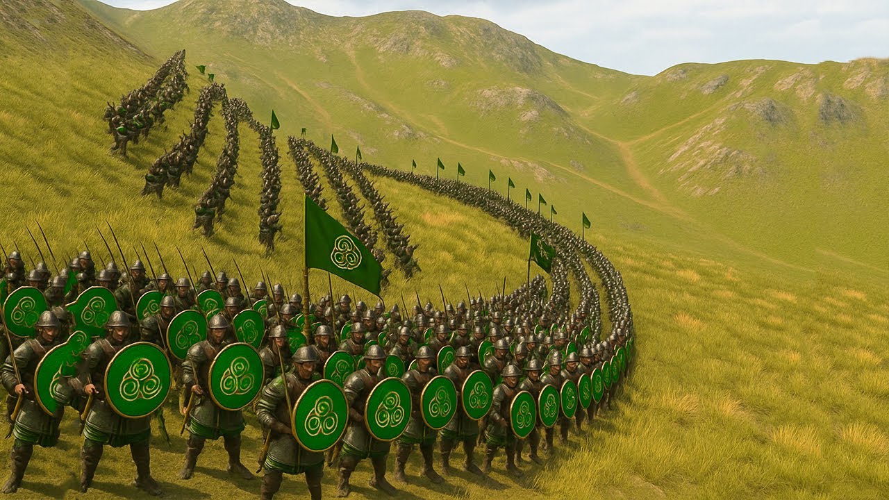 Epic Battle 1000 battanian army vs 1000 imperial army | Mount & Blade 2 ...