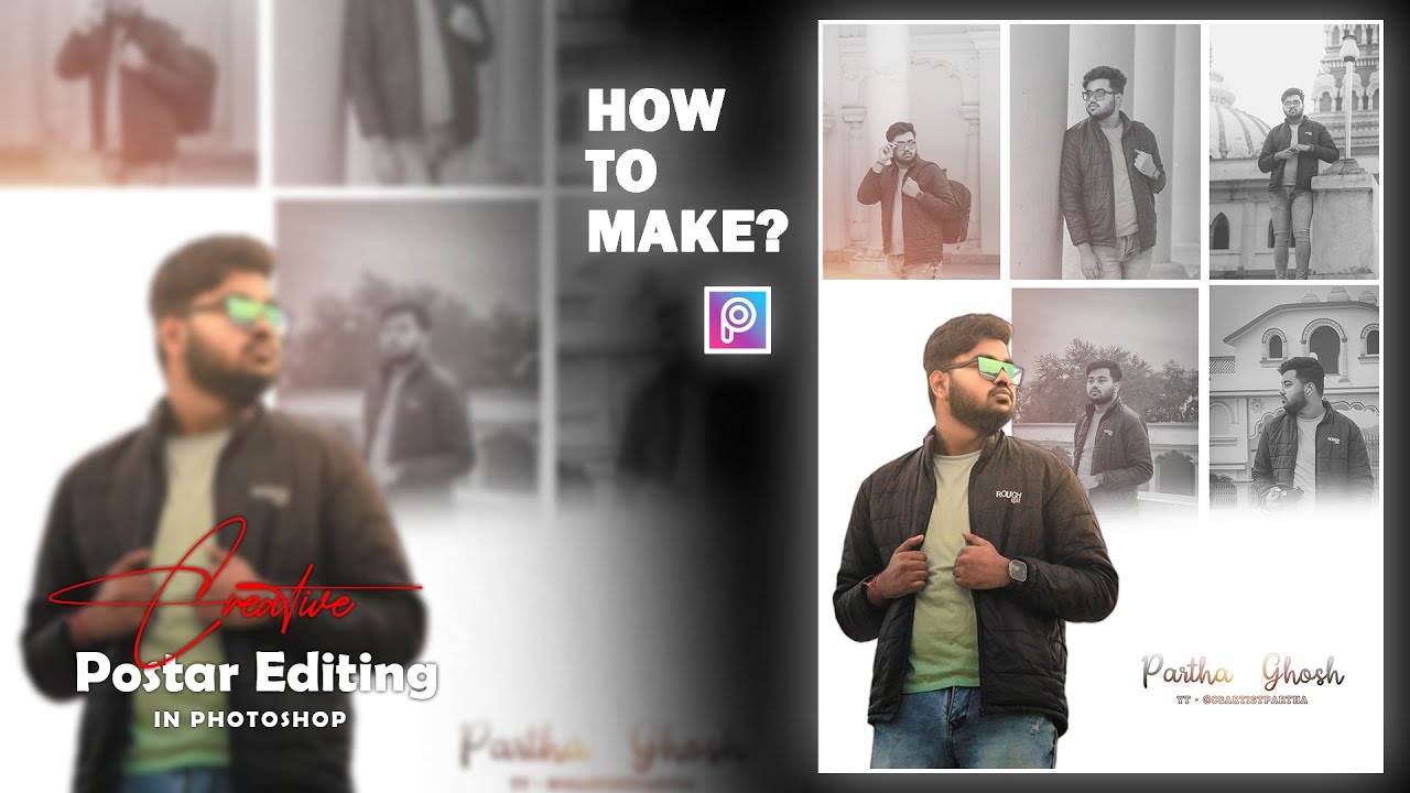 How to Edit a Poster in PicsArt | mobile photo editing tutorial | step ...