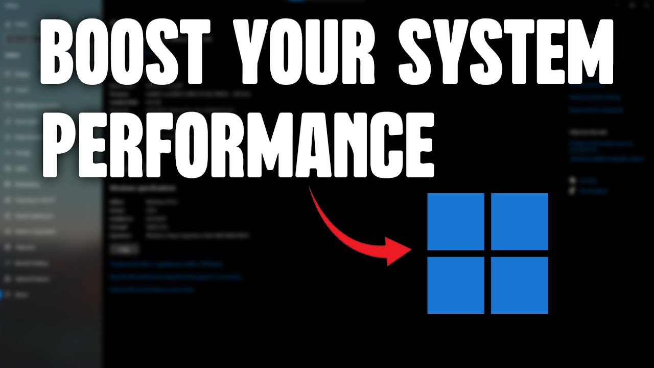 How to Optimize Your System's Performance - YouTube