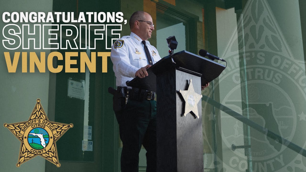 Sheriff David E. Vincent Investiture - YouTube