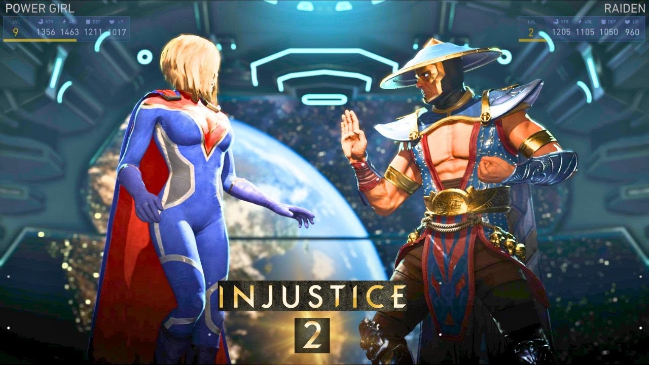 Injustice 2 - Power Girl Vs. Raiden - YouTube