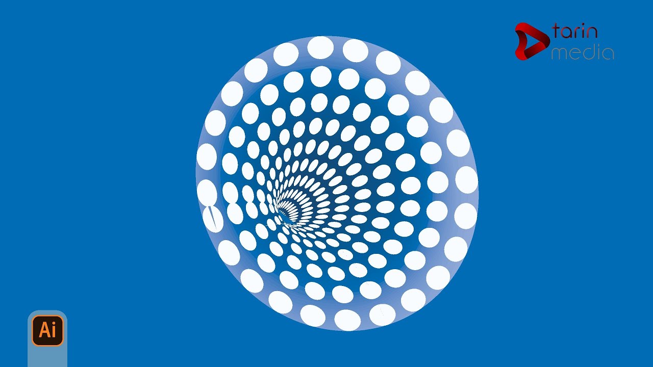 How to make a vortex in Illustrator - YouTube